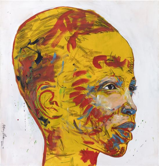 Nelson Makamo | Portrait of a young child (2016) | MutualArt