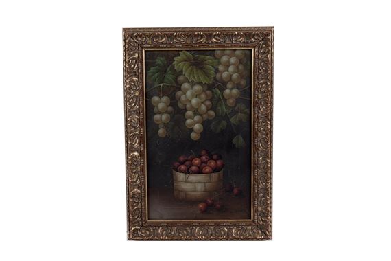 Edwin Steele | Still life study of grapes and cherries | MutualArt