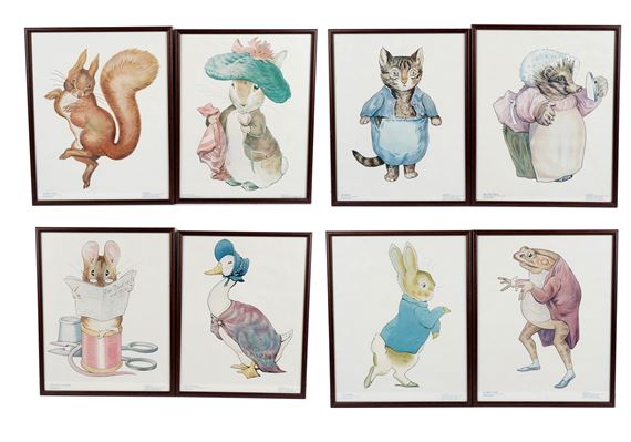 Beatrix Potter | A collection of framed Beatrix Potter prints | MutualArt