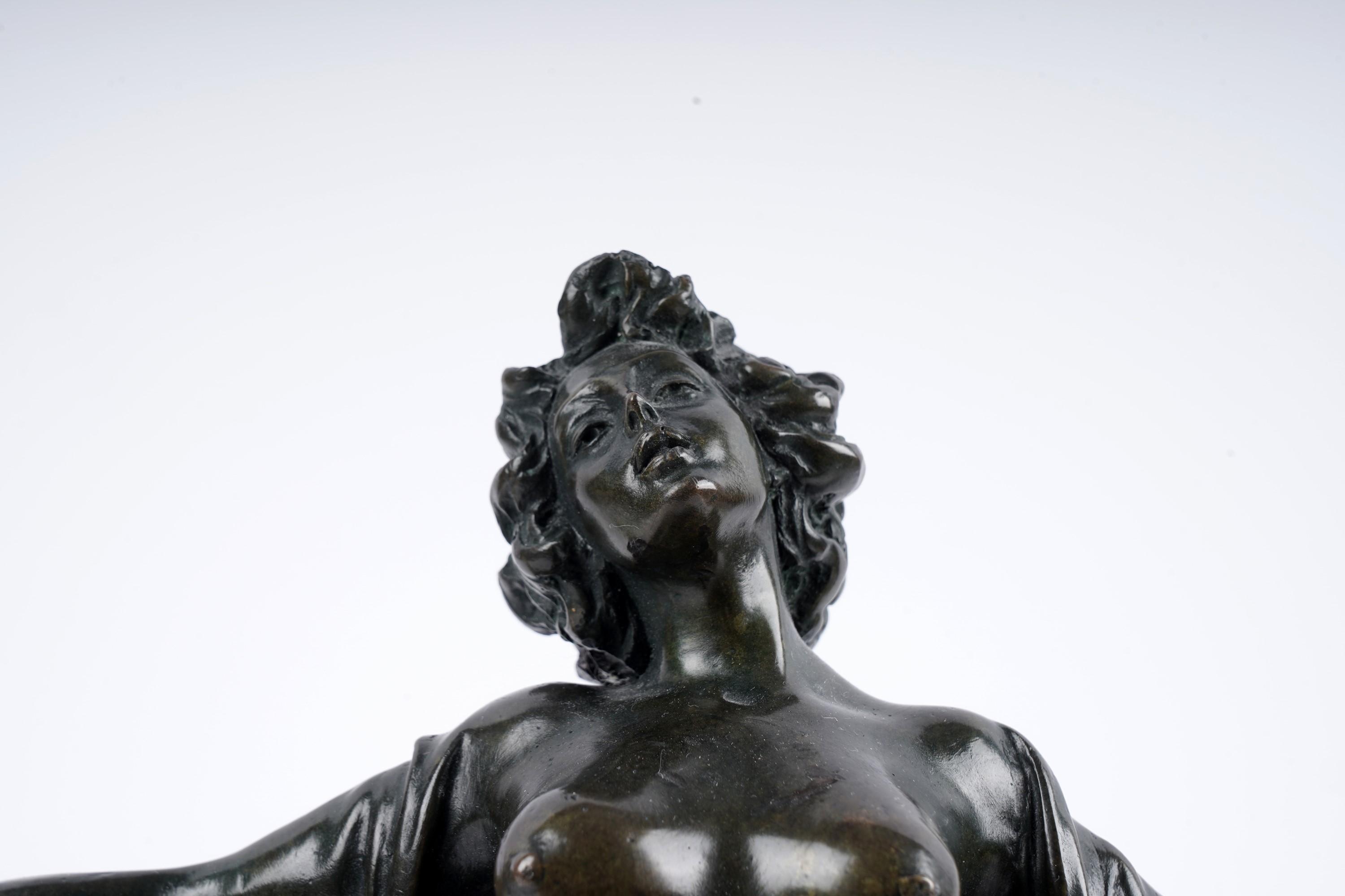 Jean Masier | A bronze figure of a partially nude lady after Jean ...