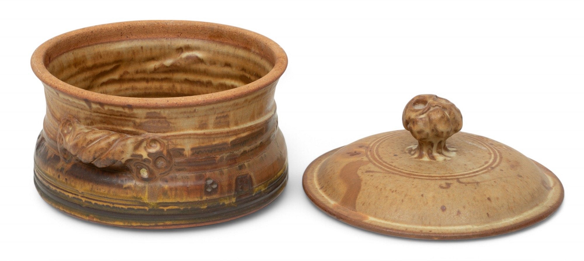 John Glick | John Glick, B. 1950 Lidded Vessel, Plum Tree Pottery H 9.5 ...