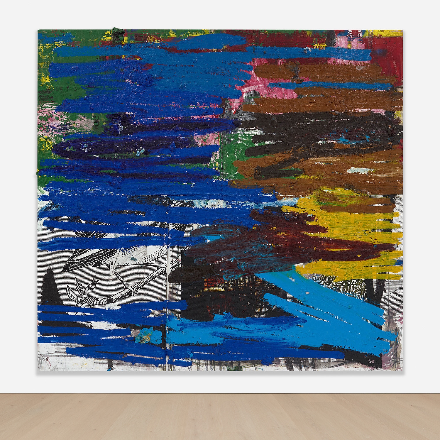 Oscar Murillo | Untitled (News (2017 - 2018) | MutualArt