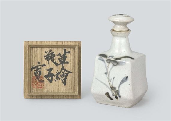 Kanjiro Kawai | Bottle with design of grass | MutualArt