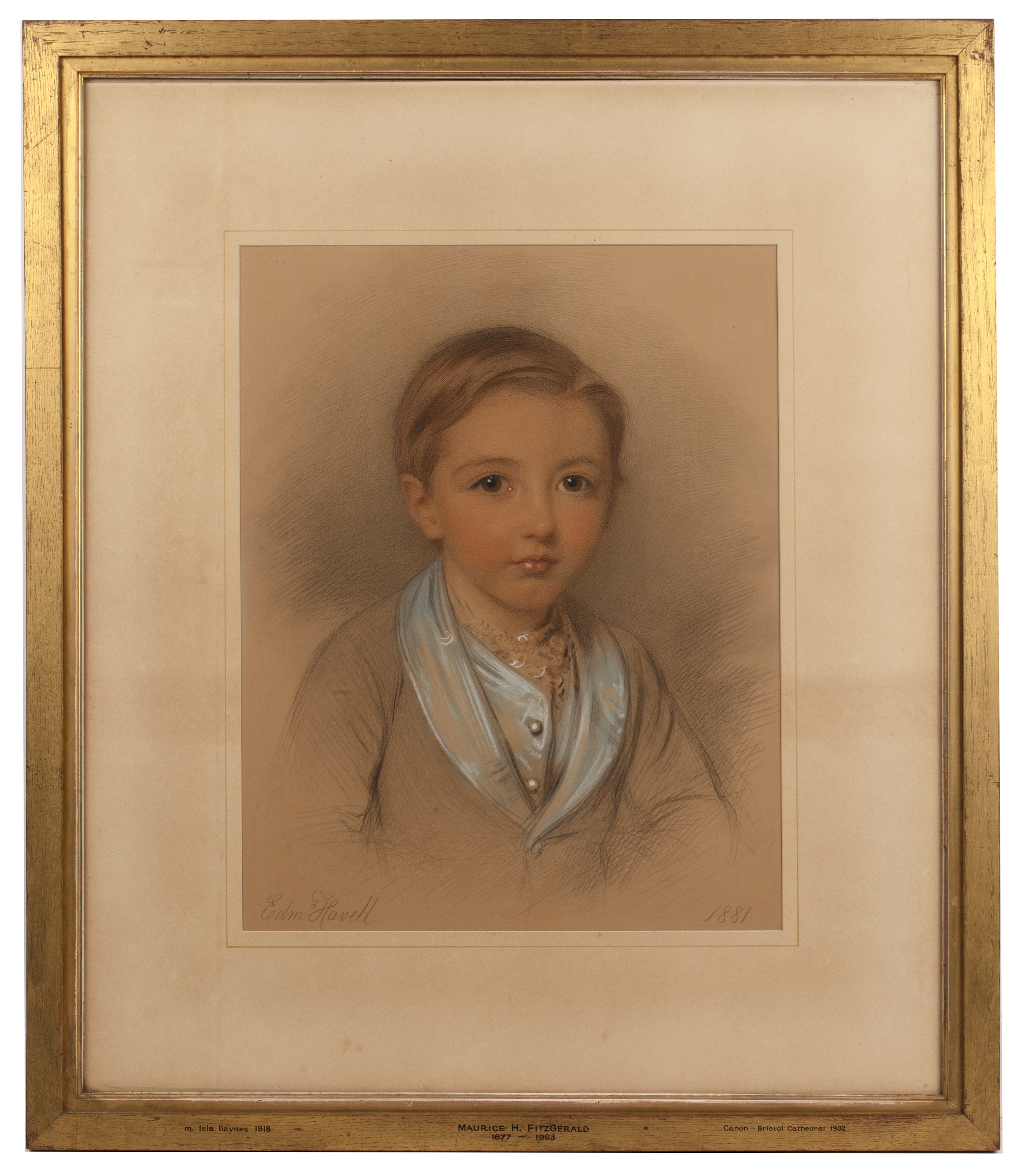 Edmund Havell II | Portrait of Maurice H Fitzgerald as a boy (1881 ...