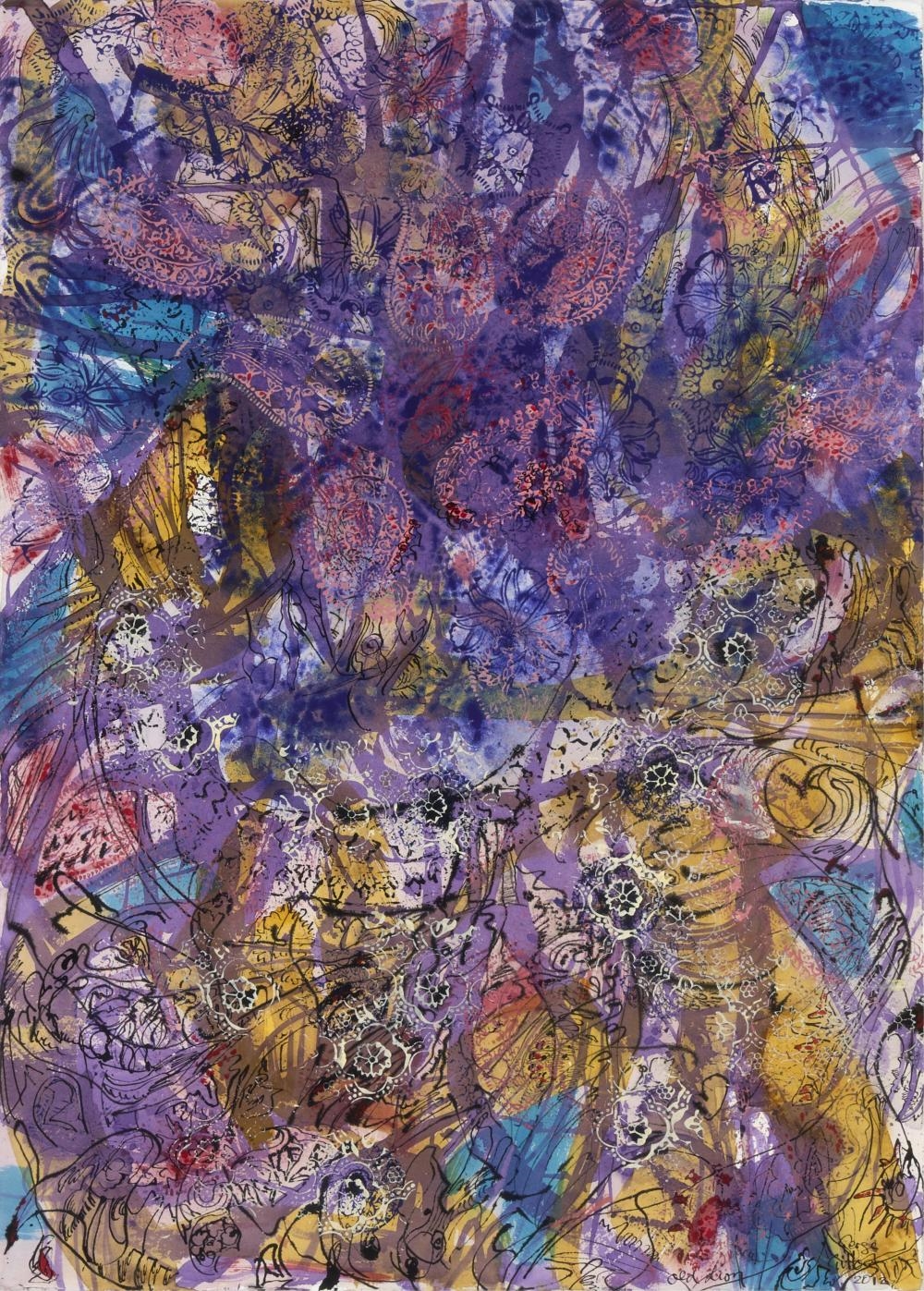 George Gittoes | The Cloud of Unknown and Mystical Flowers, 2012 (2012 ...