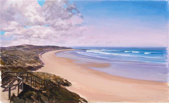 John Earle | Beach With Stairs | MutualArt