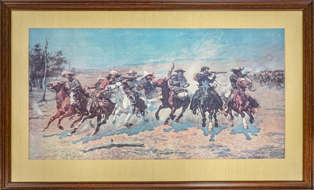 Frederic Remington | 'A Dash for the Timber' | MutualArt