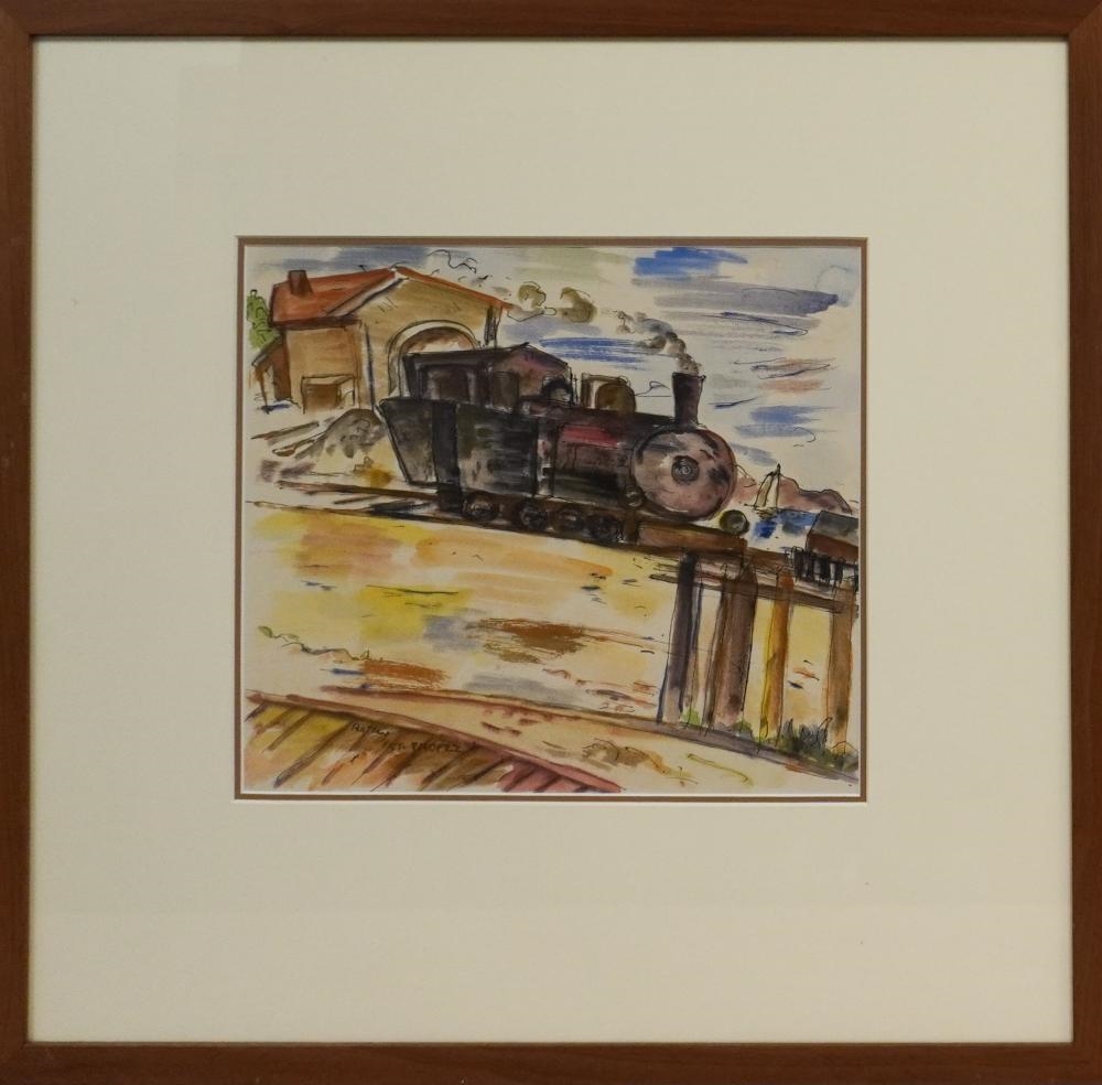 Henry Botkin | Speeding Train (1929) | MutualArt