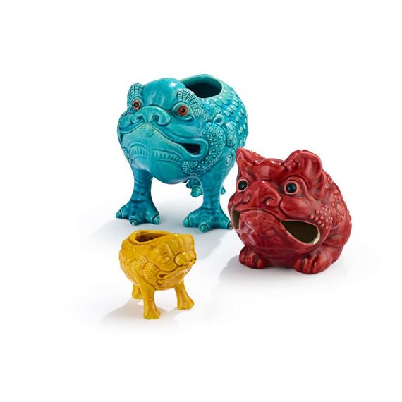 Burmantofts | FAIENCE JIN CHAN TOAD JARDINIERE, CIRCA 1890 | MutualArt