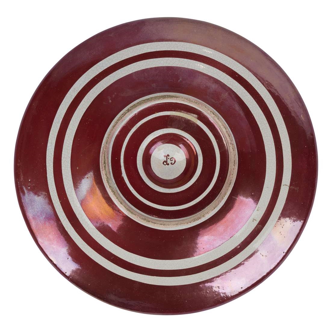 Charles Passenger | RUBY LUSTRE PLATE, CIRCA 1880 | MutualArt