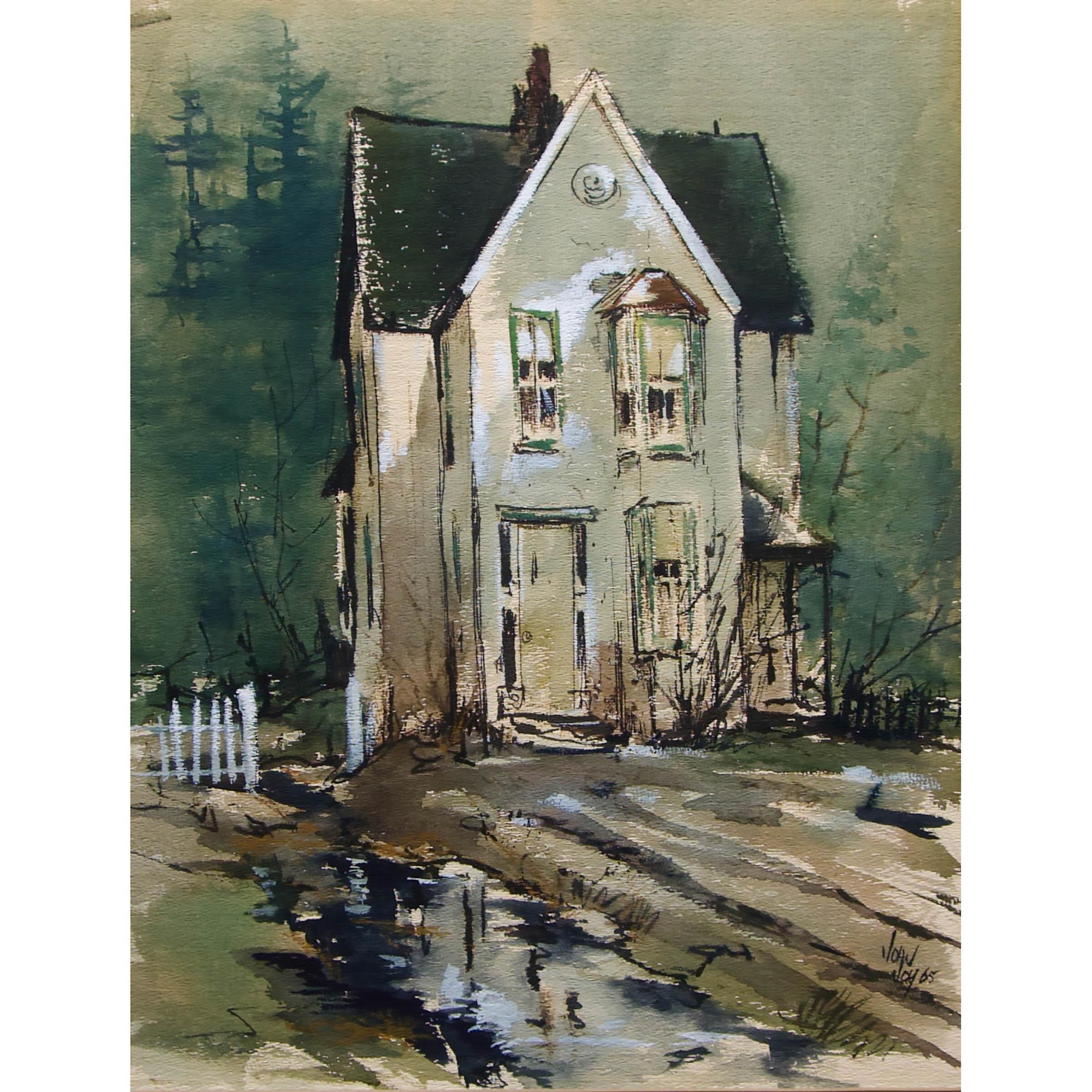 John Joy | UNTITLED (THE OLD YELLOW HOUSE) (65) | MutualArt