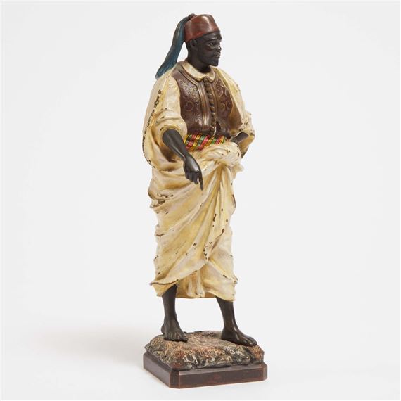 Franz Bergman‏ | Franz Bergman Cold Painted Bronze Figure of a Turk ...