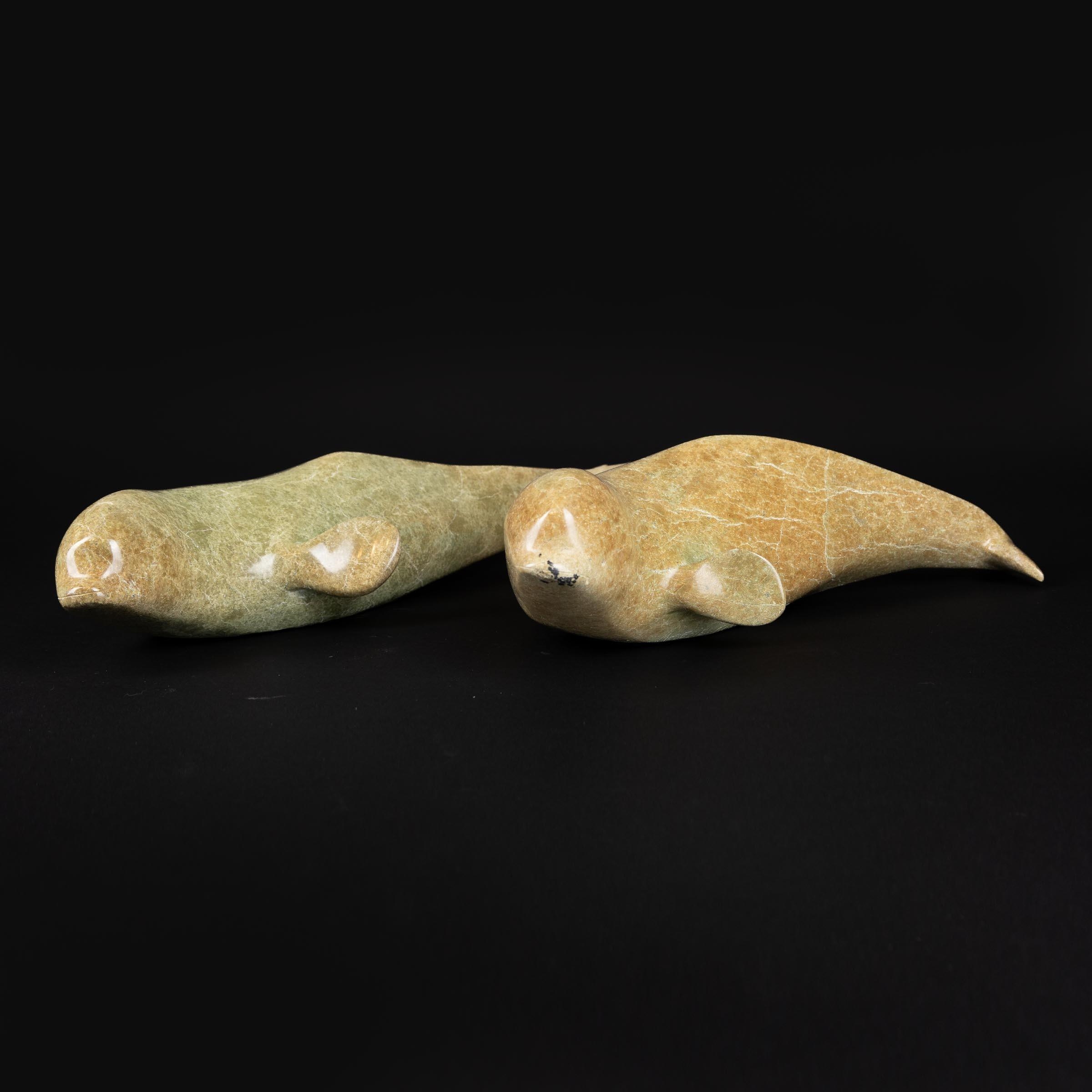 Mosesie Kolola | TWO SWIMMING WHALES | MutualArt