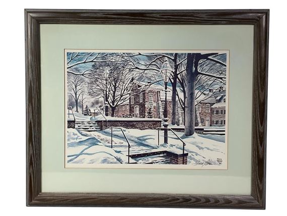 Fred Bees | Fred Bees ‘The Old Chapel’ Framed Print (1977) | MutualArt