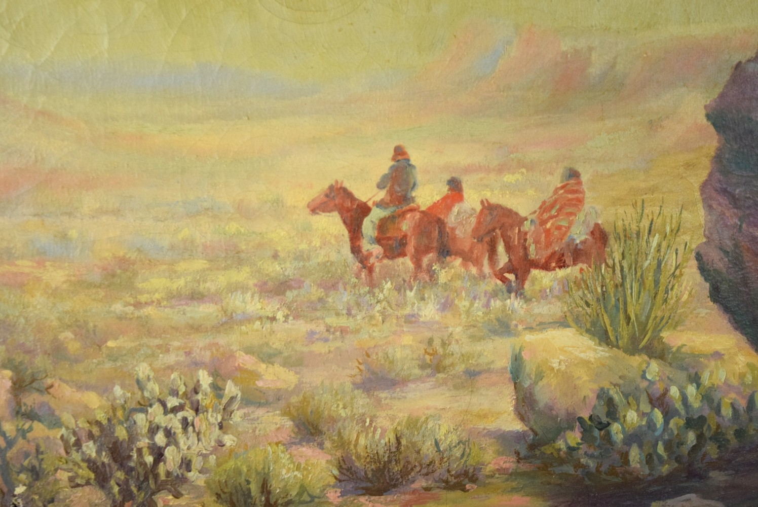 John Gardner Scott | American John Gardner Scott Desert Riders Oil On ...