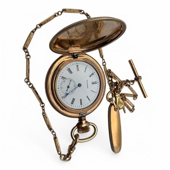 R. Clark | Waltham Gold Filled Pocket Watch On Chain (1902) | MutualArt