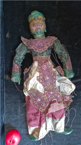 Puppet | A fascinating antique rare Burmese hand carved wooden Marion ...