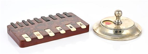 Ivory | Japanese Meiji period Shibayama Bezique counter, lacquered case ...