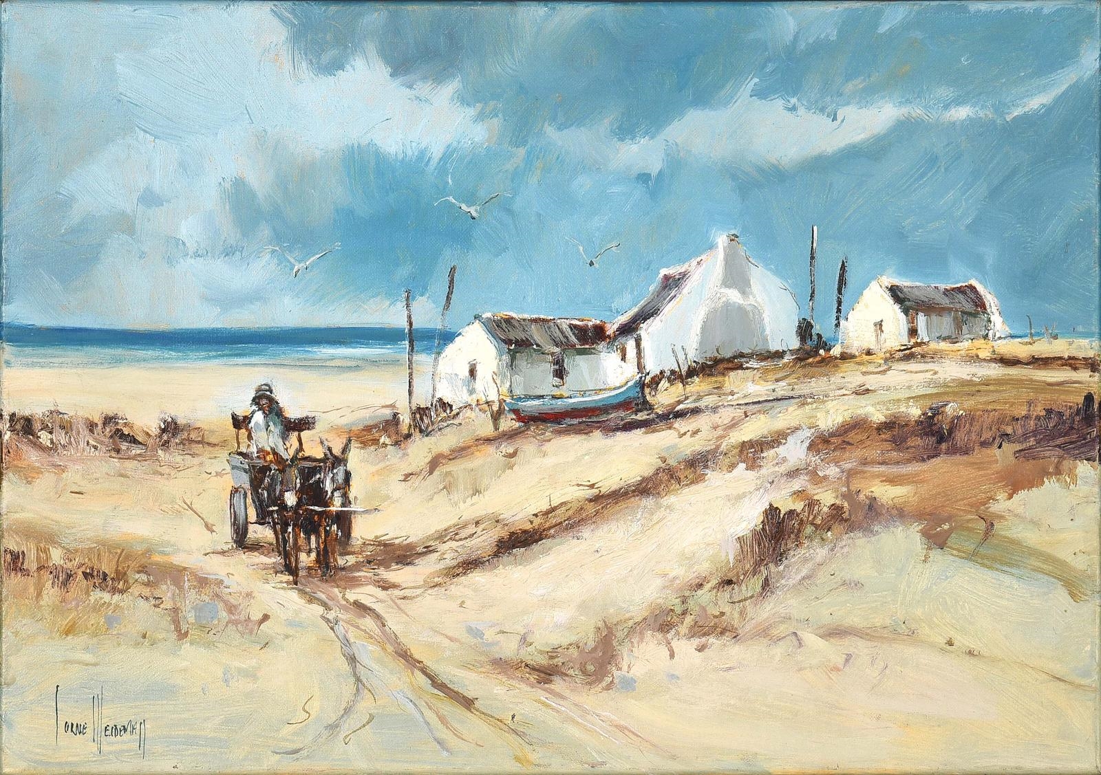 Corné Weideman | Donkey Cart on the Beach | MutualArt
