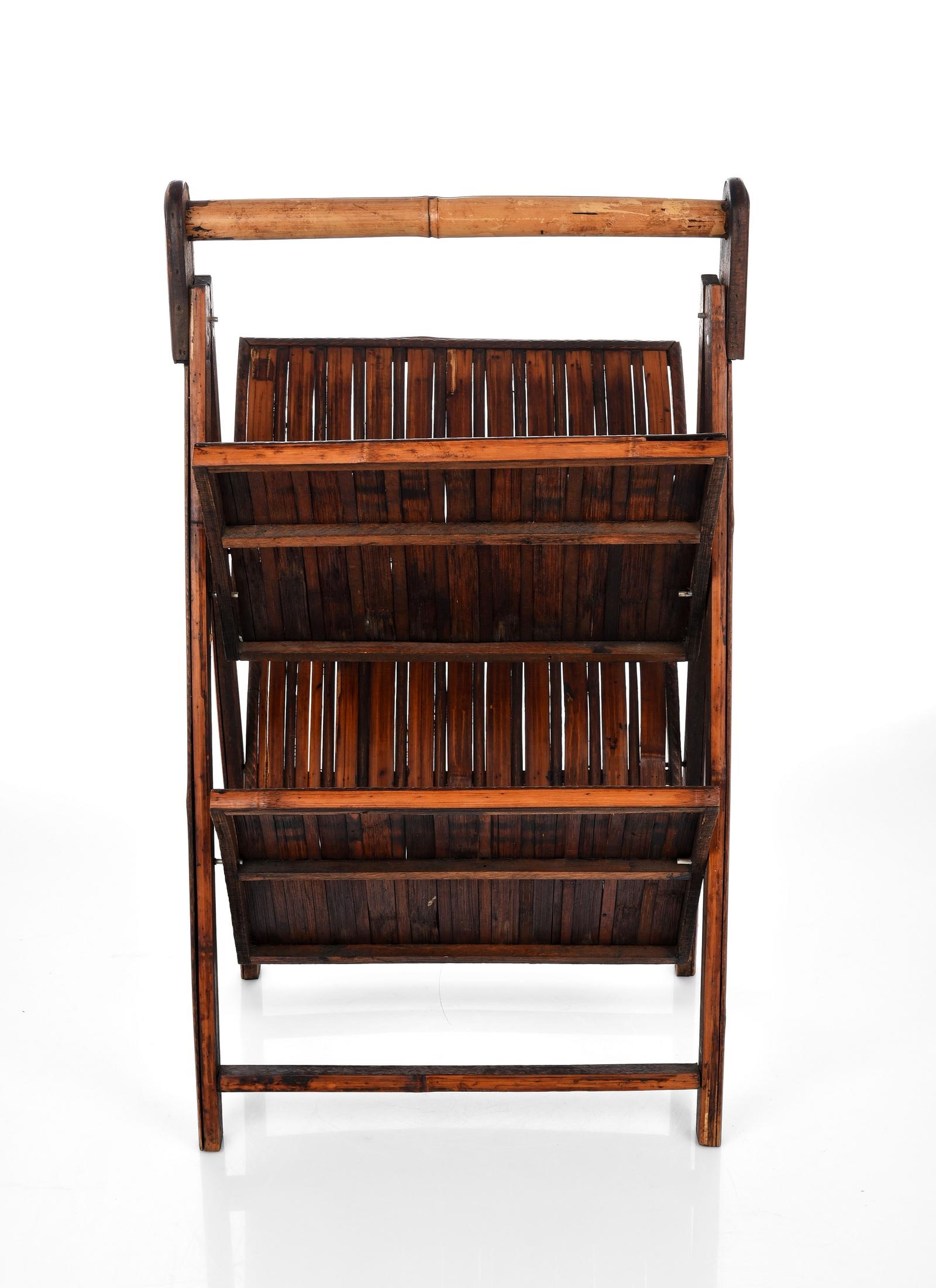 Unknown | Bamboo folding magazine rack | MutualArt