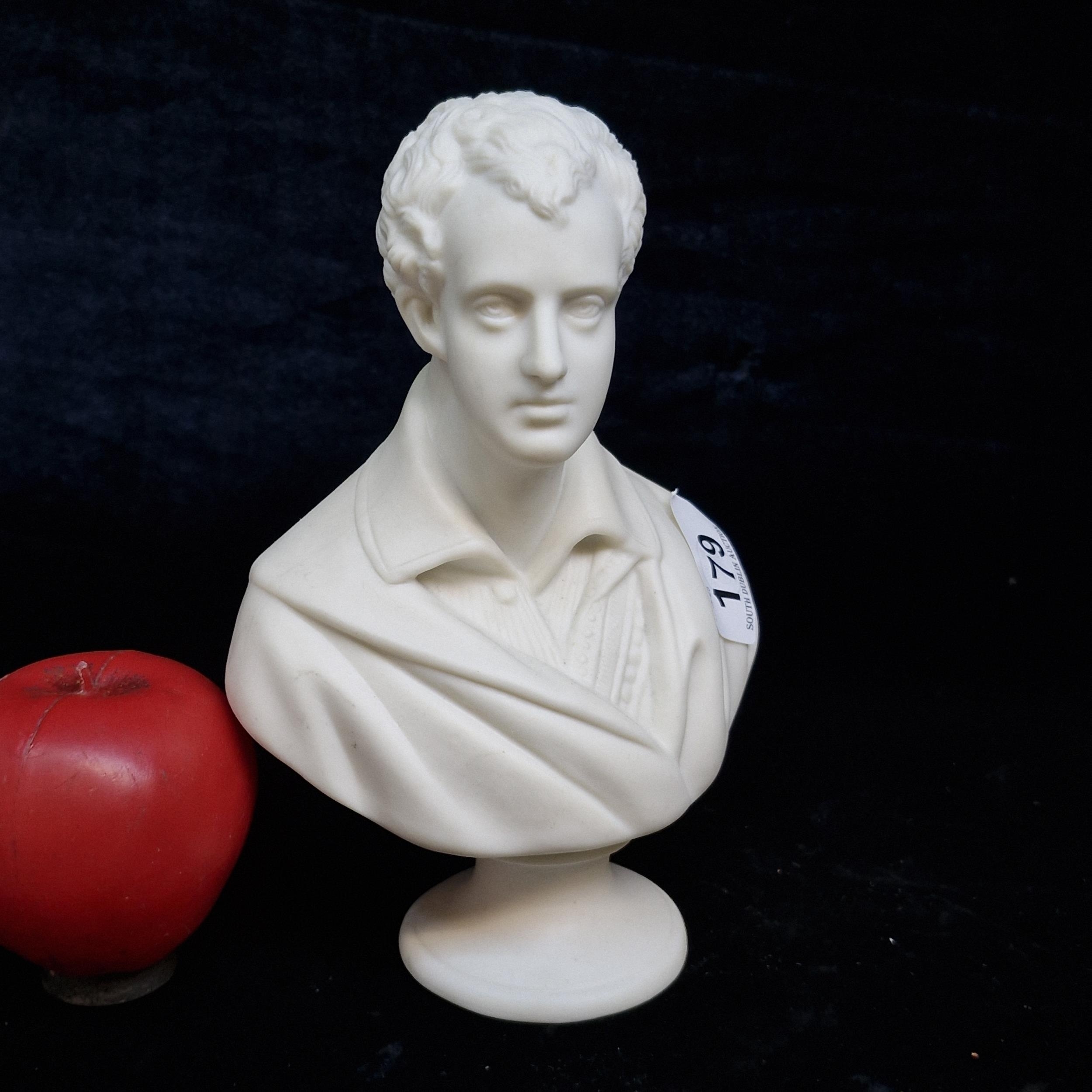 Lord Byron | A detailed crushed marble bust of Lord Byron. Byron Lord ...