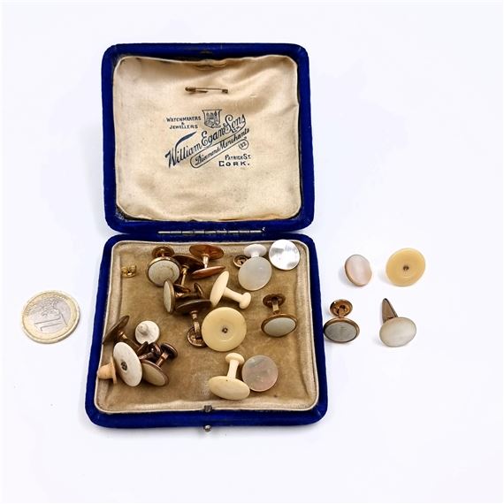 Unknown | A collection of assorted shirt & collar studs. Boxed. As per | MutualArt