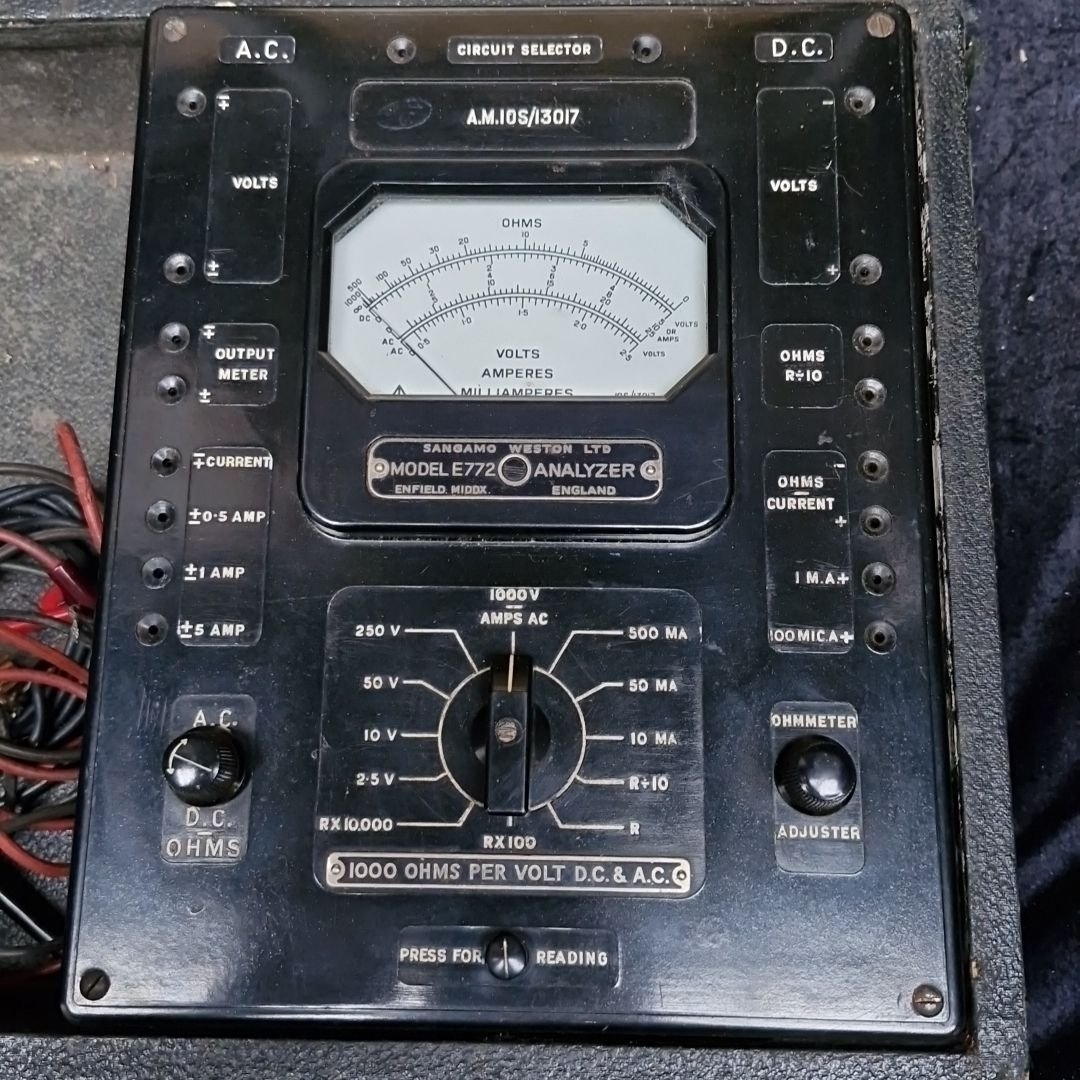 Unknown | A ww era Weston Model E Type Analyzer multimeter by (Circa ...