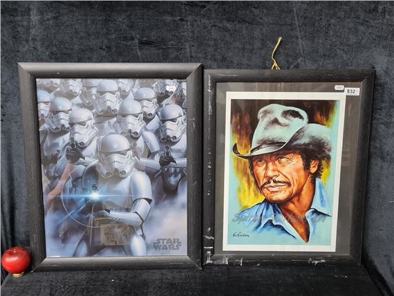 Charles Bronson | A print after an original painting. Features a ...