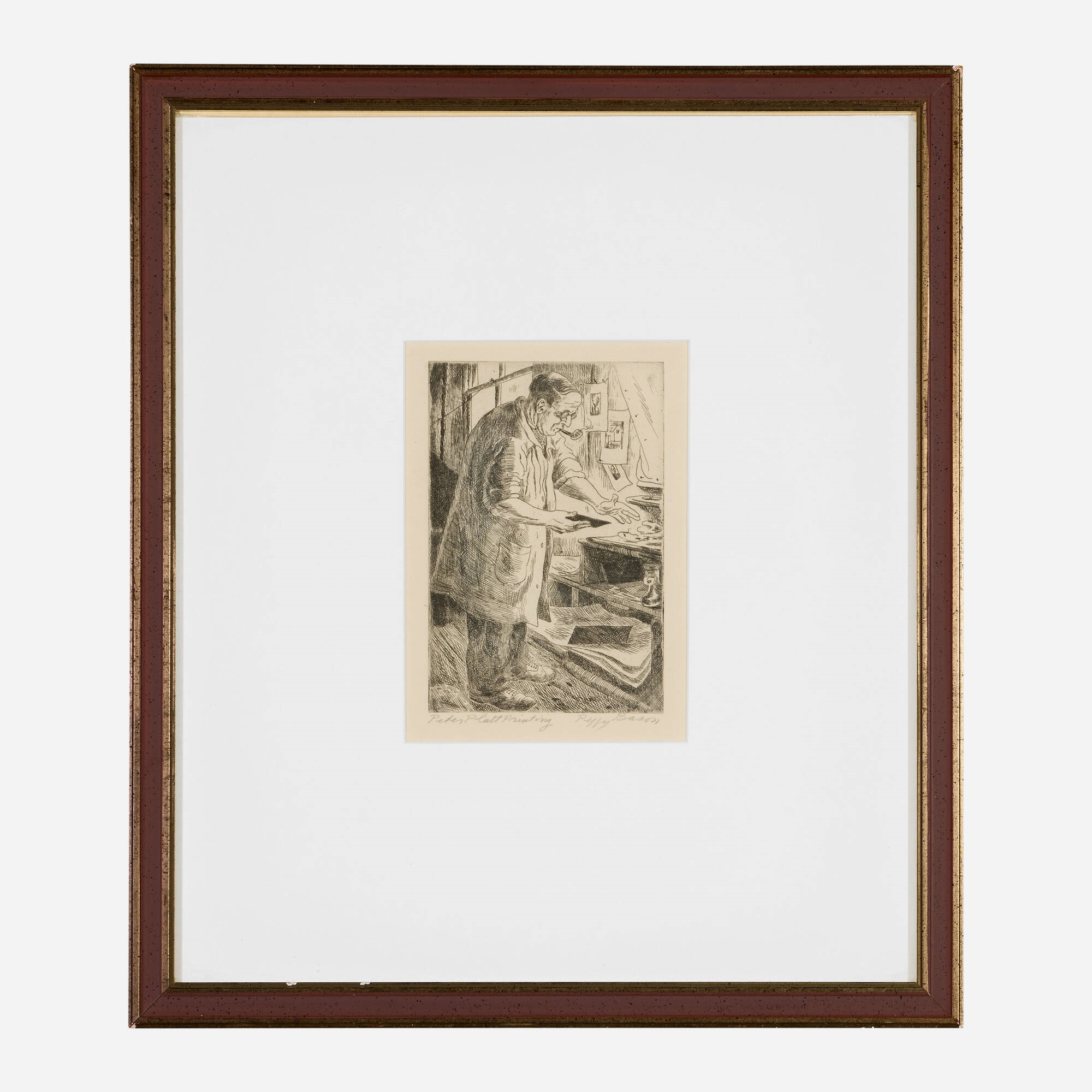 Peggy Bacon | Peter Platt Printing (1929) | MutualArt