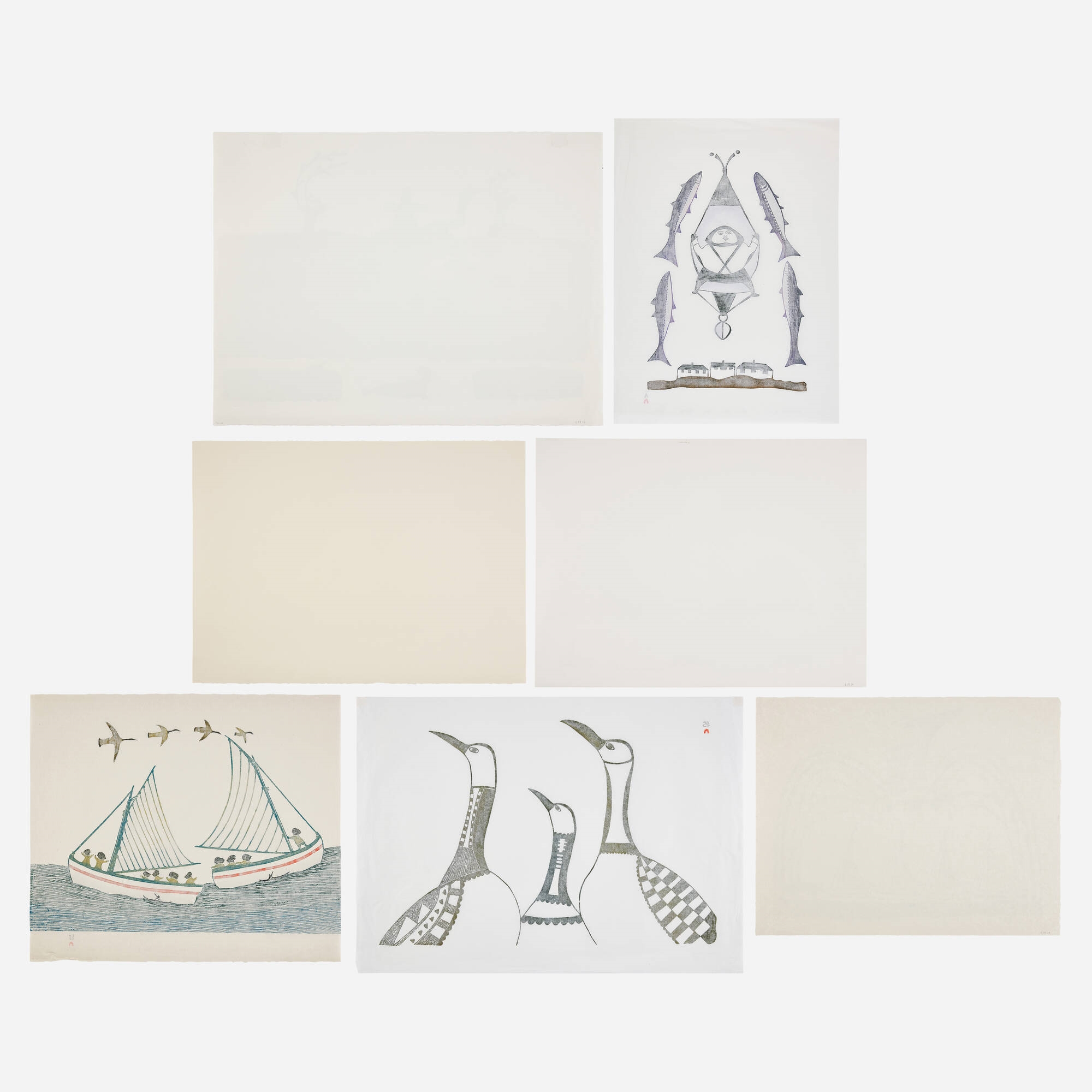 Pudlo Pudlat | Seven works (1983 - 1991) | MutualArt