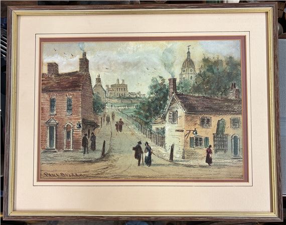 Paul Braddon | PAUL BRADDON WATERCOLOUR PASTEL THE OLD POST OFFICE ...