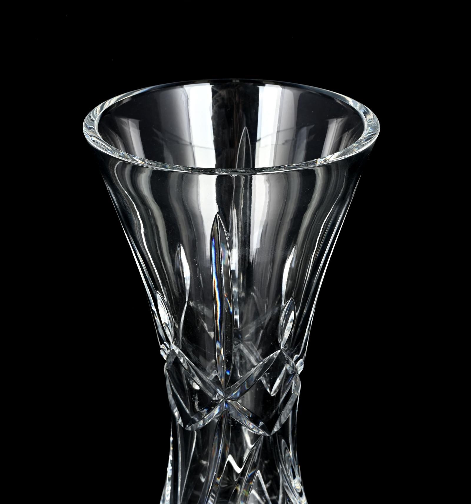 Royal Doulton | Royal Doulton crystal vase of fluted form, height 25,6 ...