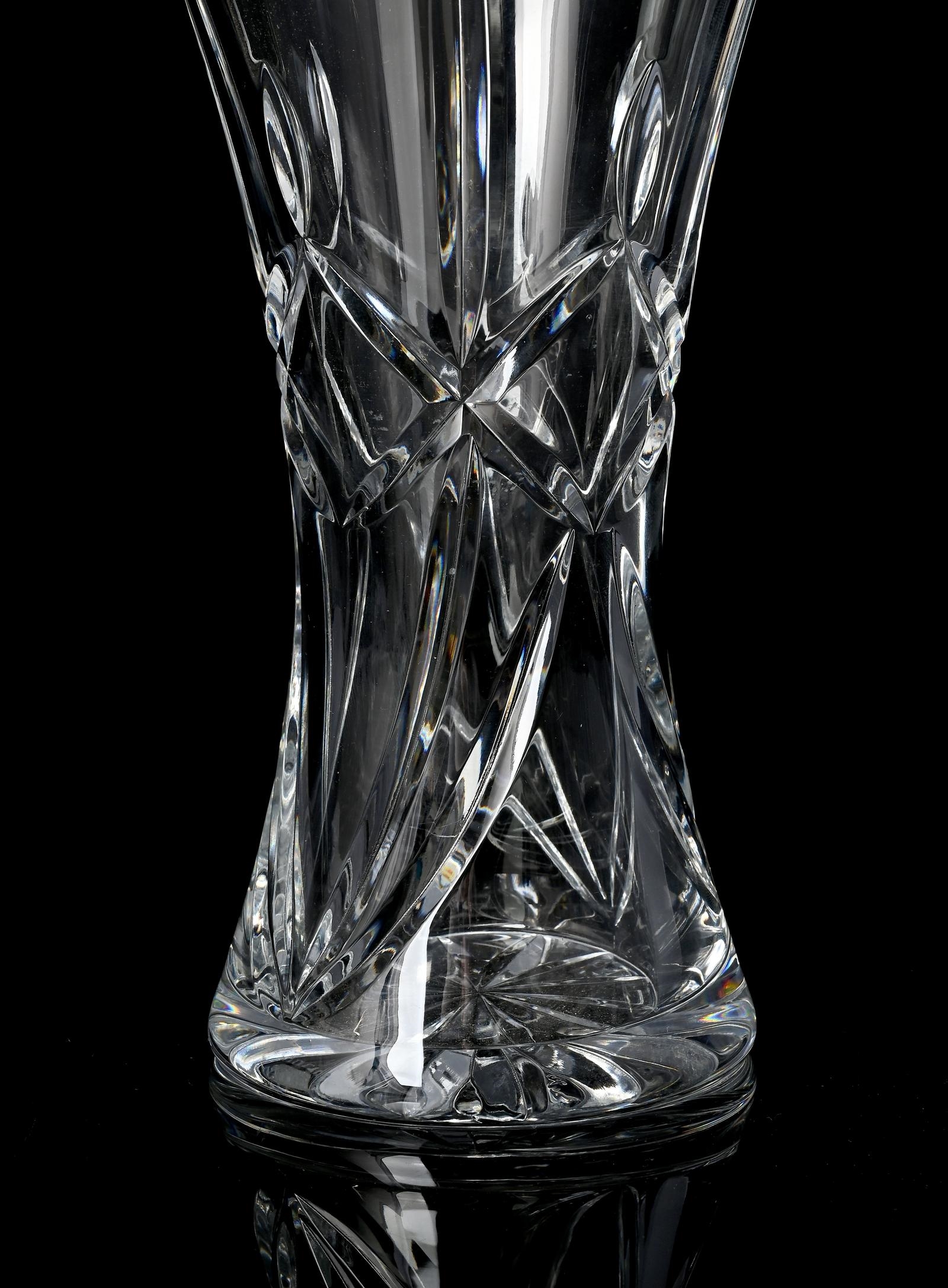 Royal Doulton | Royal Doulton crystal vase of fluted form, height 25,6 ...