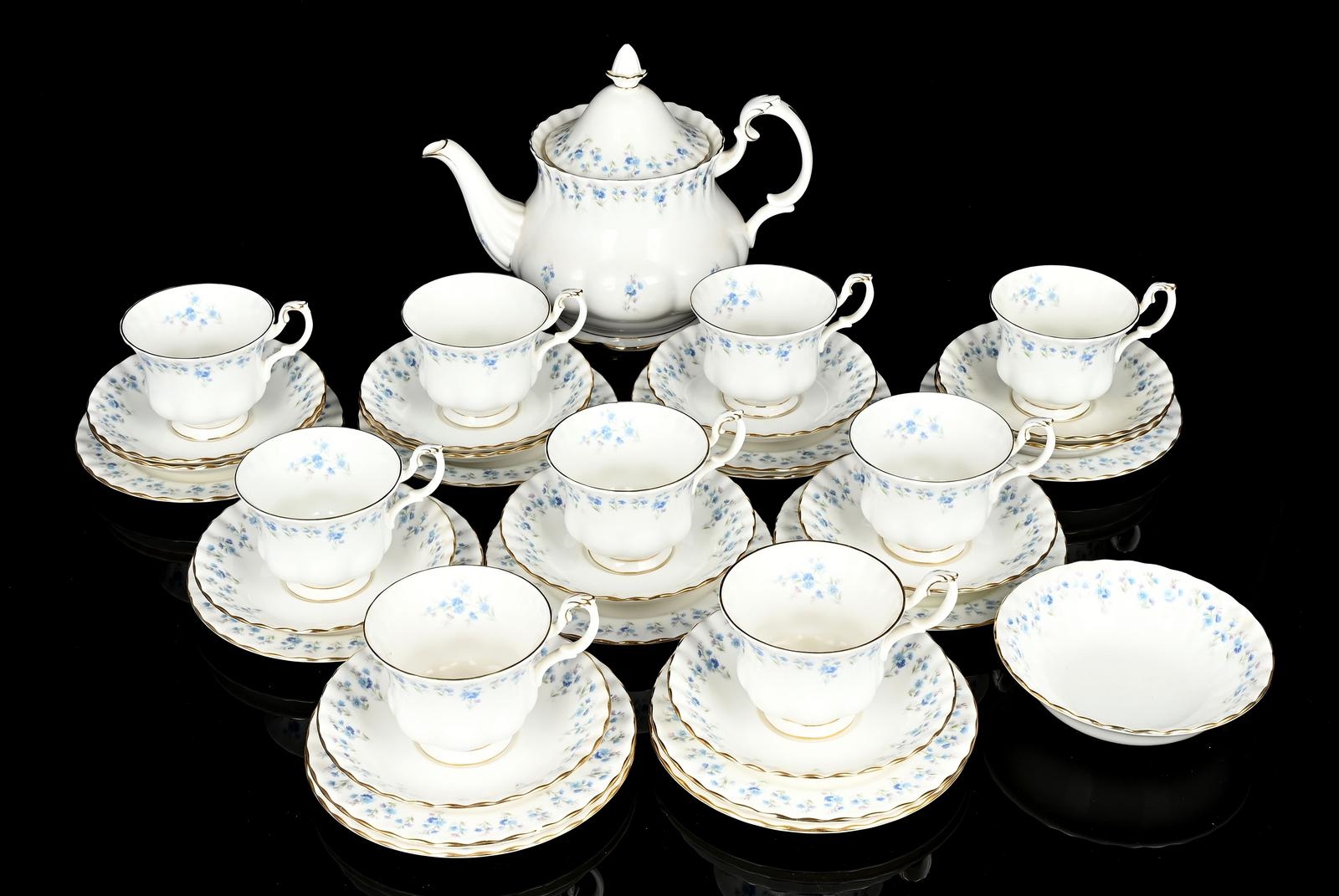 Royal Albert | Royal Albert 'Memory Lane' tea set comprising nine trios ...