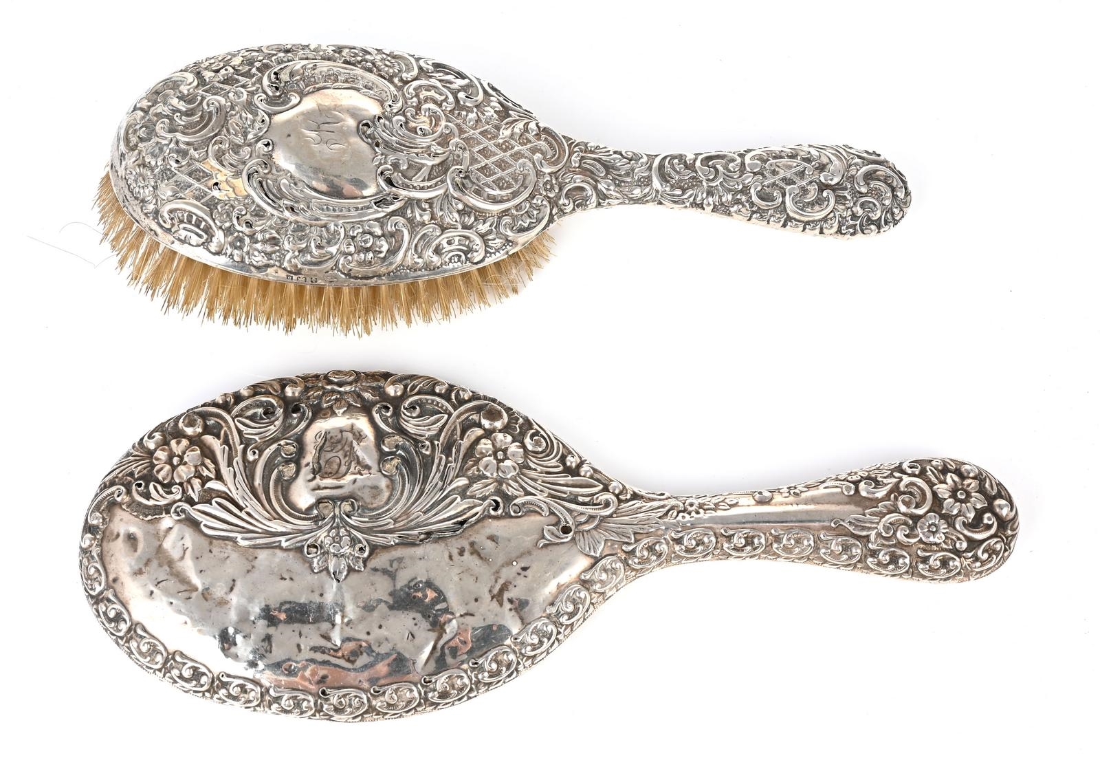 Silver | Collection of eleven silver dressing table items comprising ...