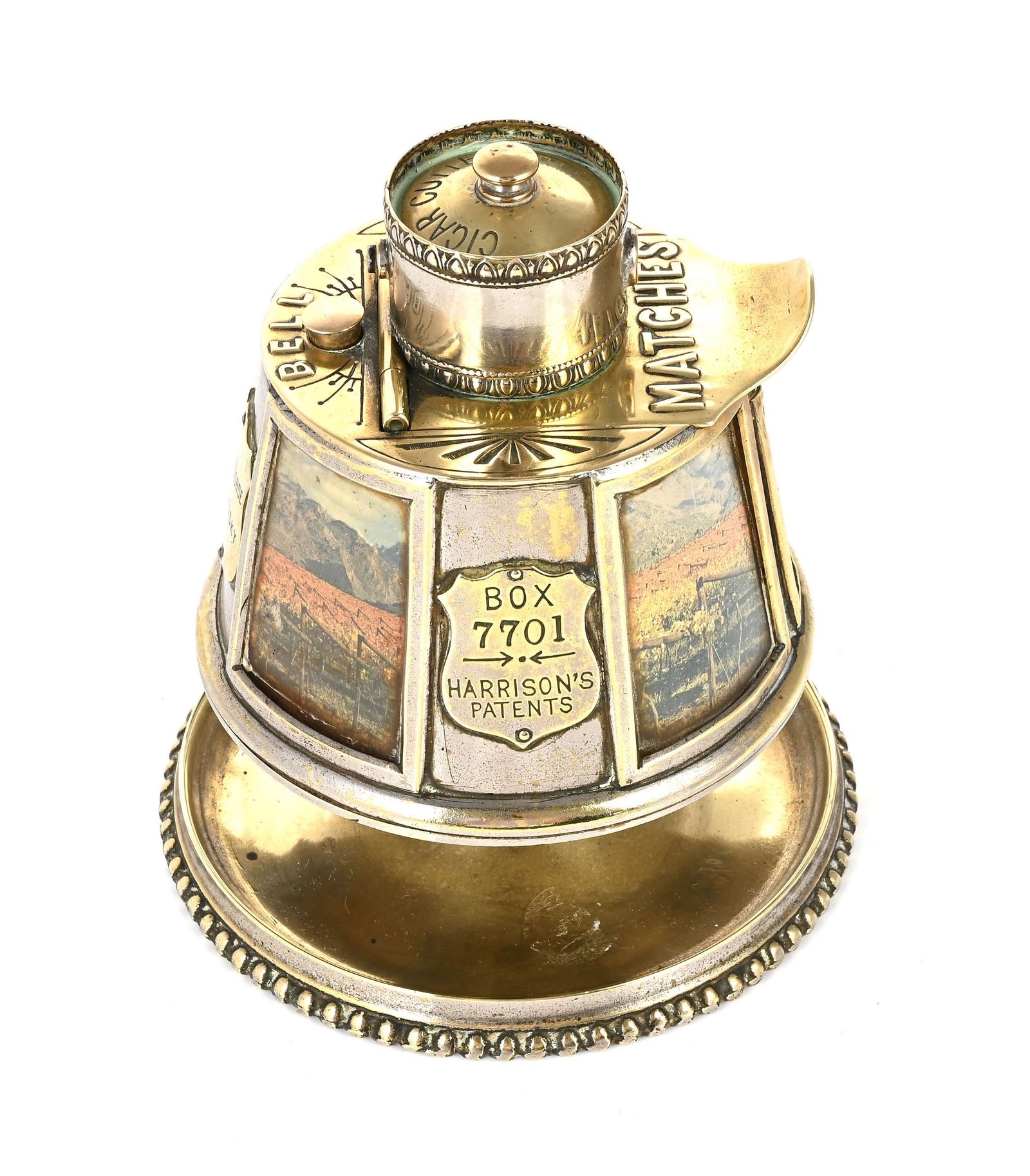 Cutter | Victorian bar counter revolving solid brass smokers companion ...