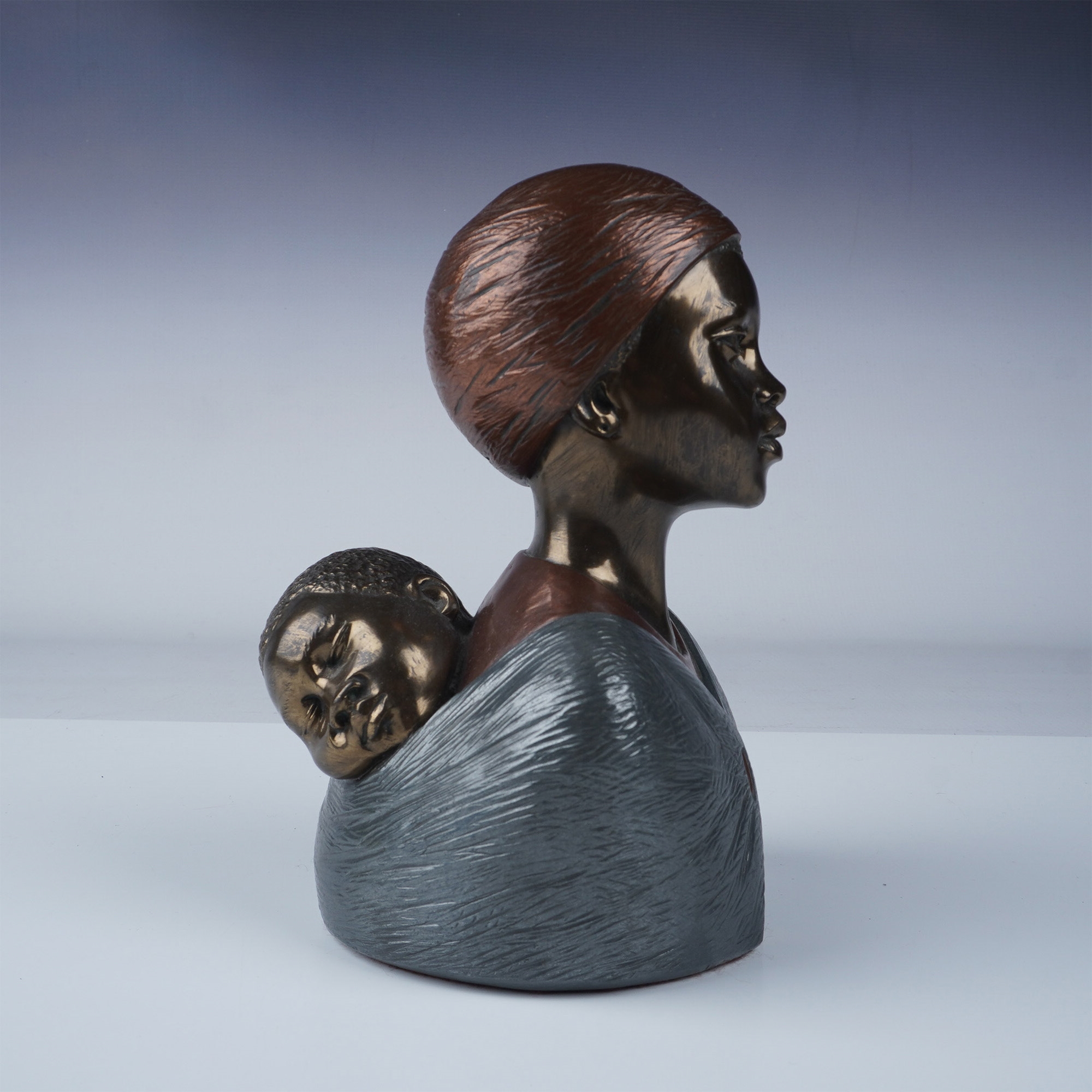 Casper Darare | Casper Darare (1952-2001) Bronze Figural LE Bust (20th ...