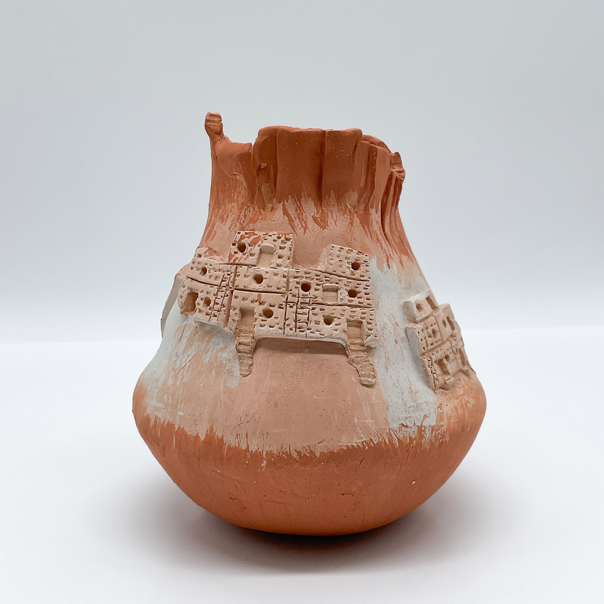 Angelina Medina | Angelina Medina Sculptural Landscape Pot, Signed and ...