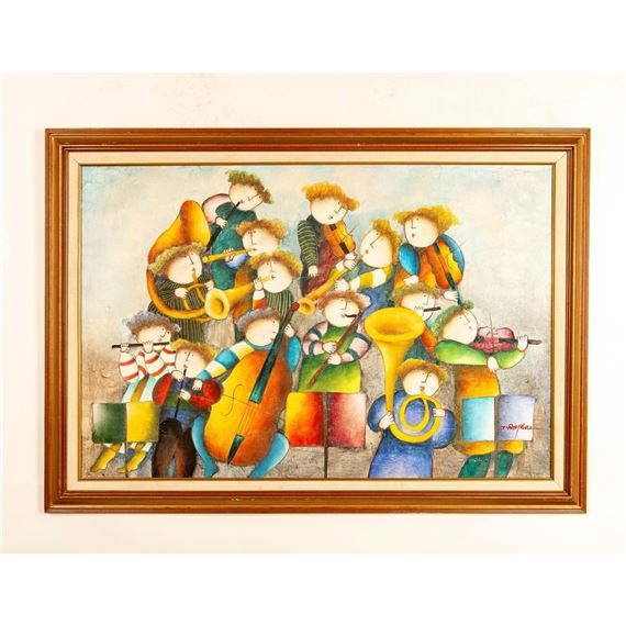 Joyce Roybal | Joyce Roybal, Original Acrylic on Canvas, Musicians ...
