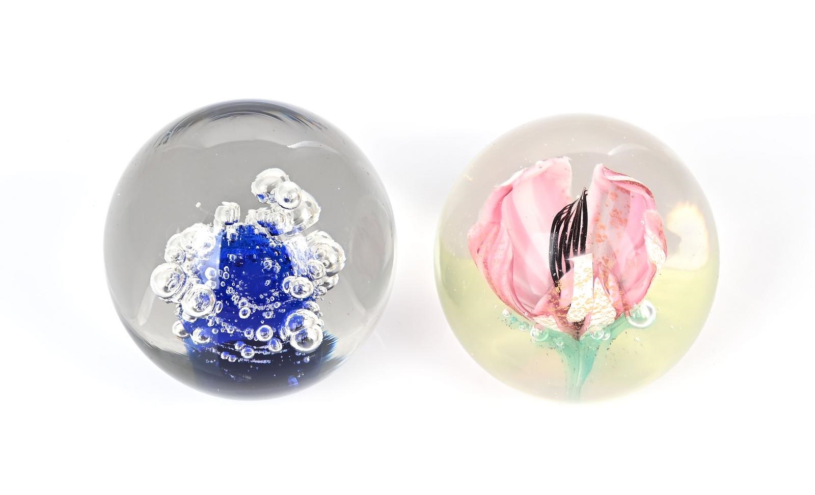 Murano | Collection of five art glass paperweights, Murano, Caithness ...