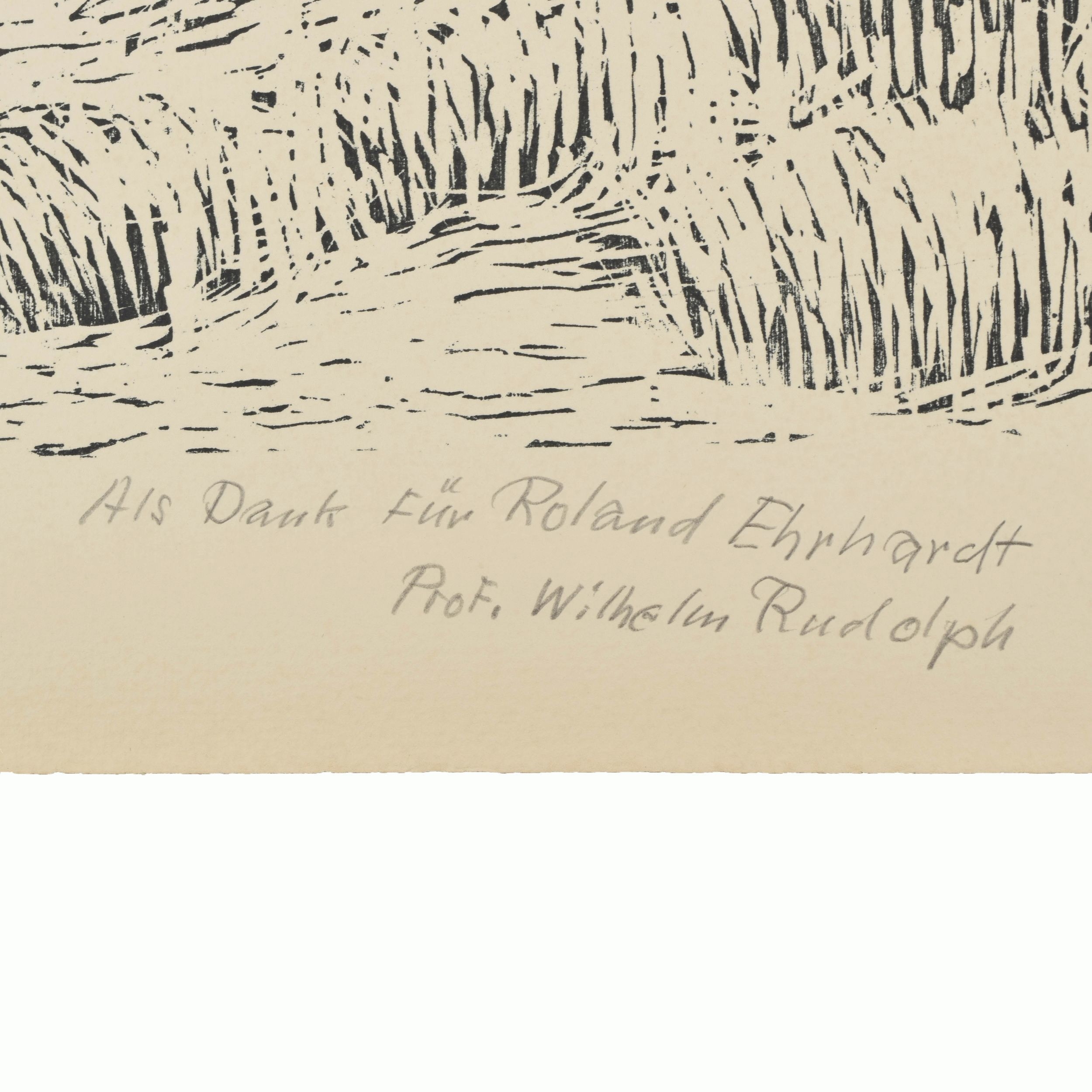 Wilhelm Rudolph | Holzschnitt auf leichtem Karton (1920) | MutualArt