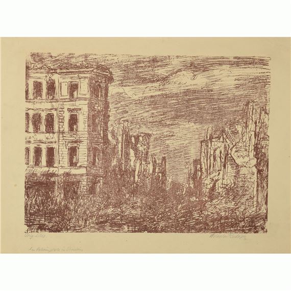 Wilhelm Rudolph | AM HOLBEINPLATZ IN DRESDEN (1945-47) (1920) | MutualArt
