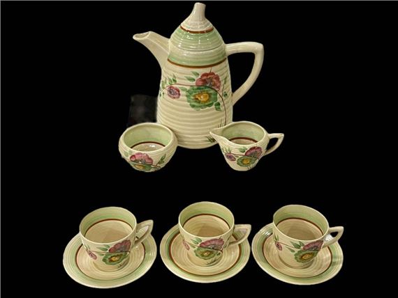 Clarice Cliff | Clarice Cliff Corolla pattern lynton shape part coffee ...