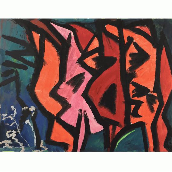 Fritz Keller | ROTE BLUMEN (1978) (1978) | MutualArt