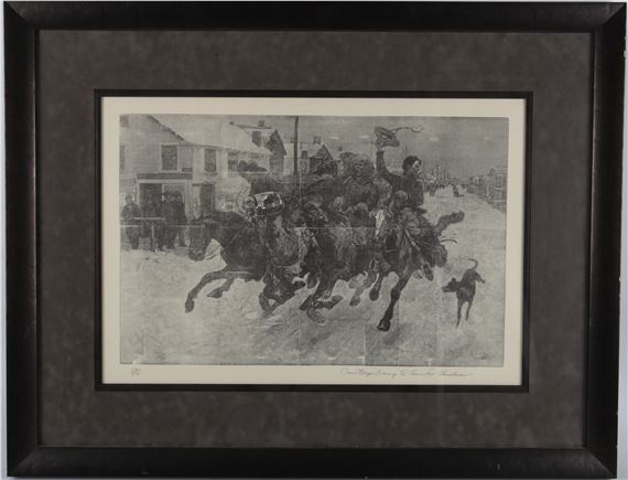 Frederic Remington | Cowboys Coming to Town for Christmas | MutualArt