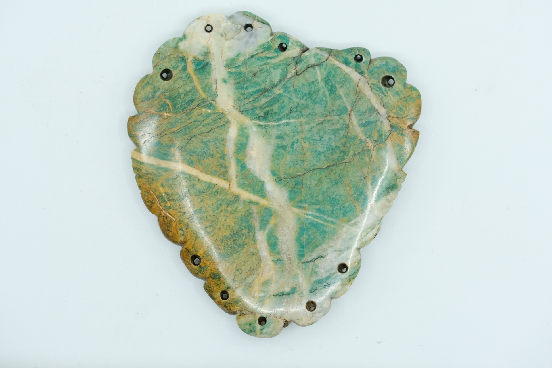 Large | PRE-COLUMBIAN MAYAN LORD JADE PECTORAL PENDANT | MutualArt