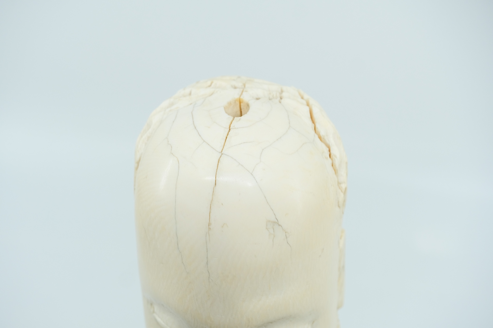 Ivory Large Antique African Pre Ban Ivory Carved Head Mutualart