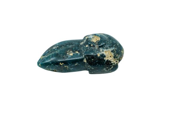 Costa | PRE-COLUMBIAN BLUE JADE AVIAN BIRD BEAK PENDANT | MutualArt