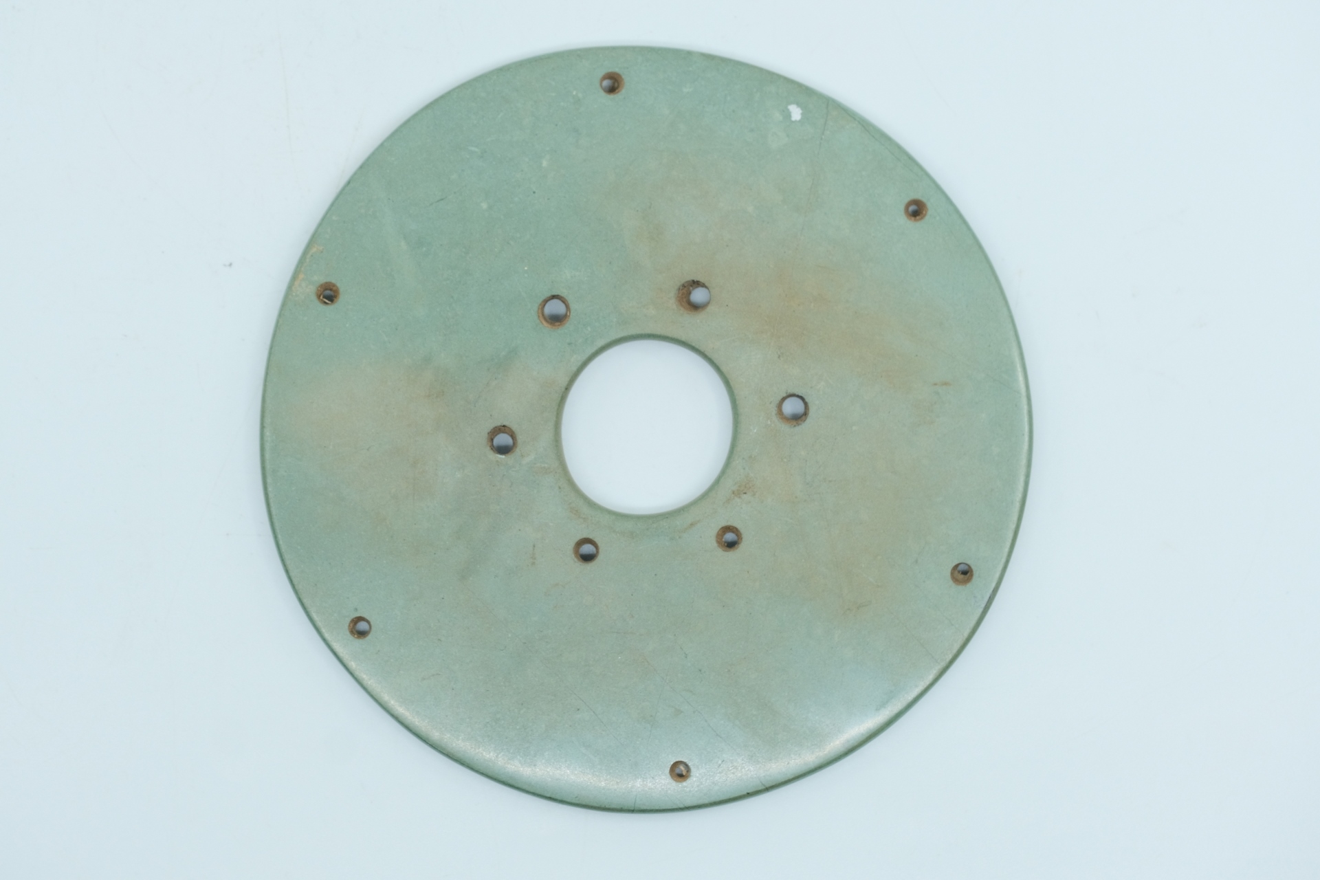 Front | PRE-COLUMBIAN MAYAN SOCIAL JADE PECTORAL BI-DISC | MutualArt