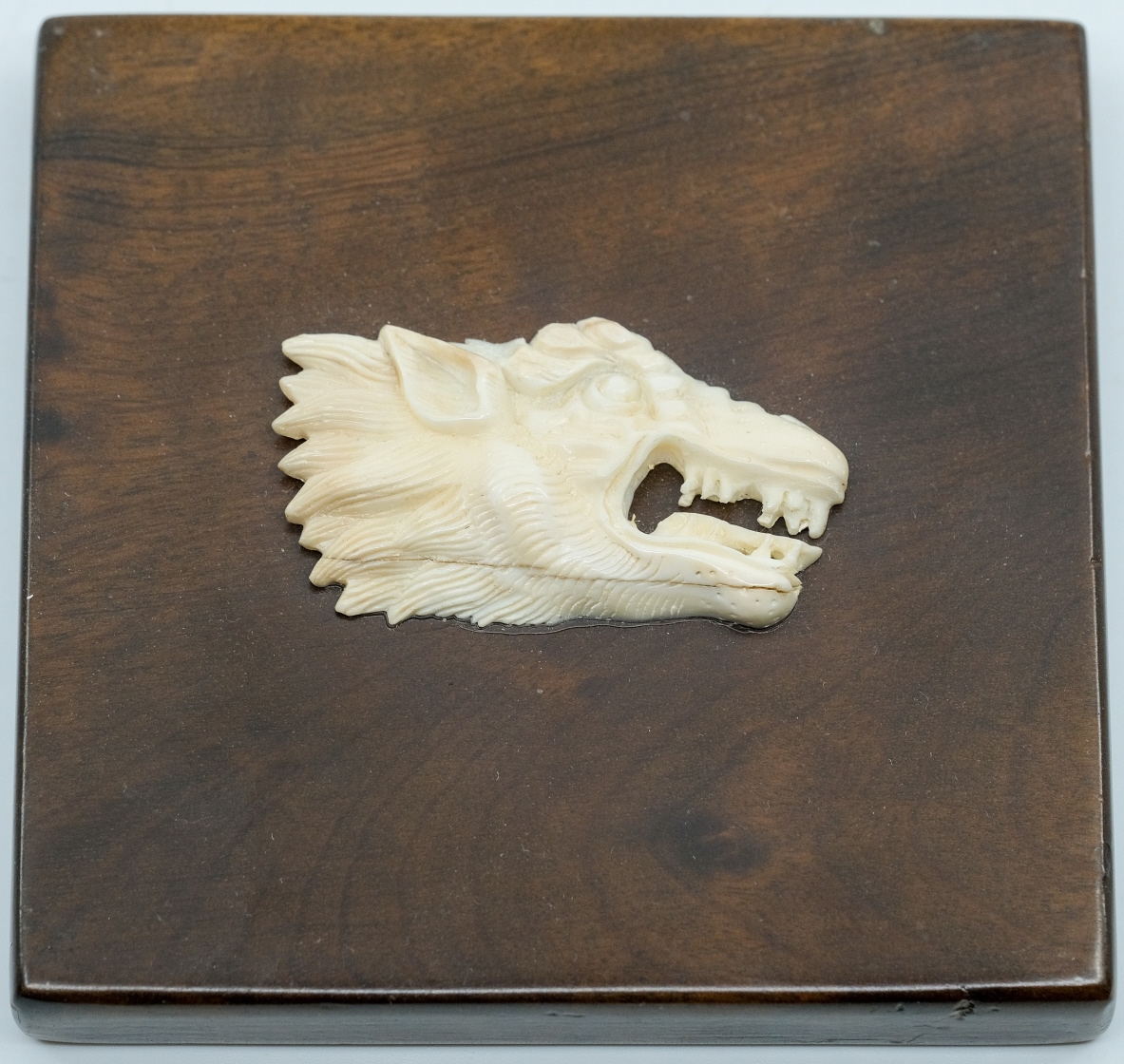 Ivory | ANTIQUE PRE-BAND IVORY MYSTICAL BEAST MOUNTED | MutualArt